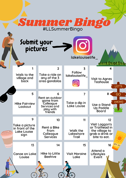 Summer Bingo Card Rules LakeLouiseLife Summer Bingo Card Rules LakeLouiseLife